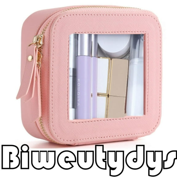 Christmas Mini Zippered Pouch,Christmas Preppy Patch Makeup Bags, Clear ...