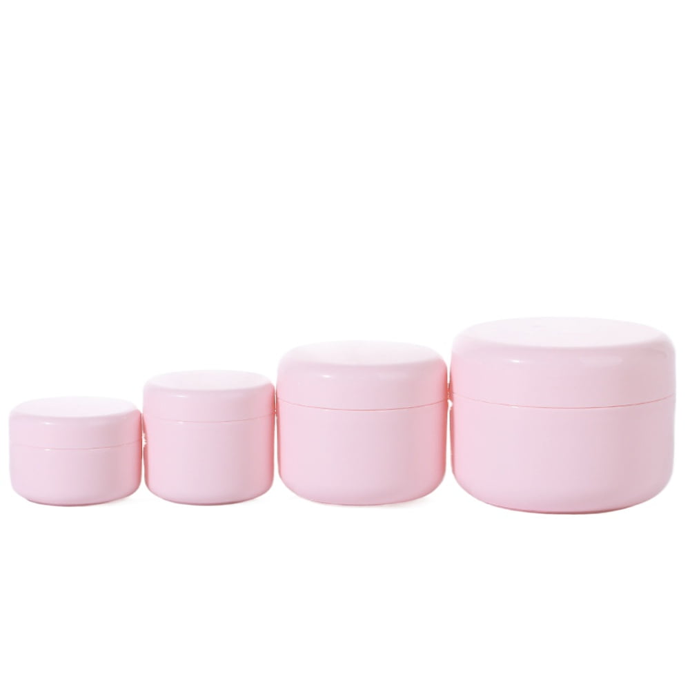 Small Cosmetic Containers with Lids 4 Pack Travel Jars for Cream/Lotion ...