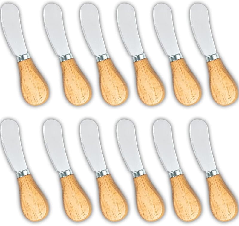 Small Cream Cheese Spreader Knives Set,Wooden 5in,Stainless Steel ...