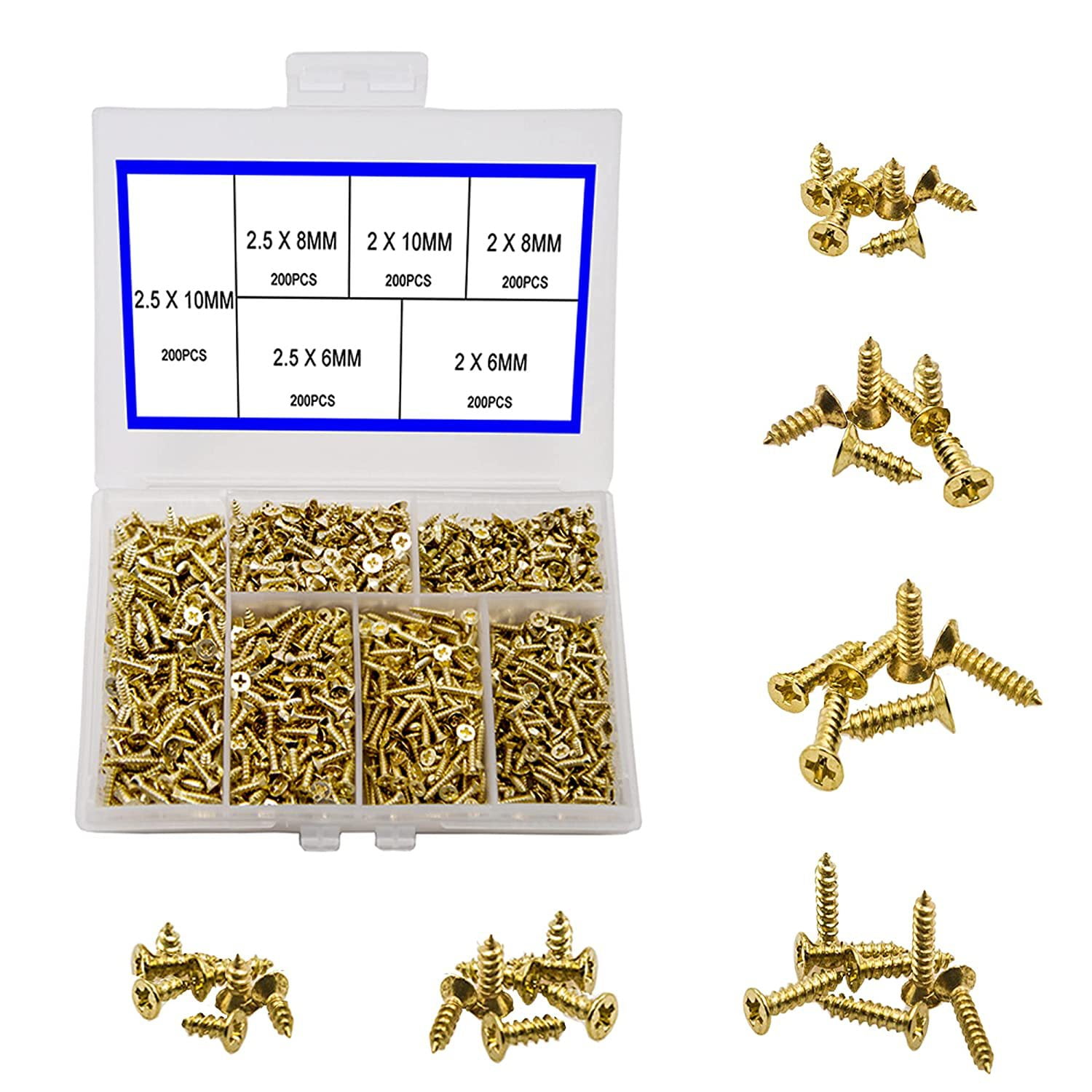 Small Cross Flat Head Screw Self Tapping Screw Cabinet Door Hinge ...