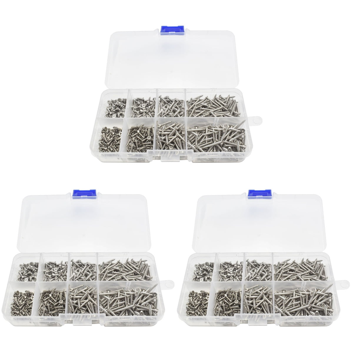 Small Cross Screws 3 Sets Wood Furniture Kit Assortment Carbon Steel ...