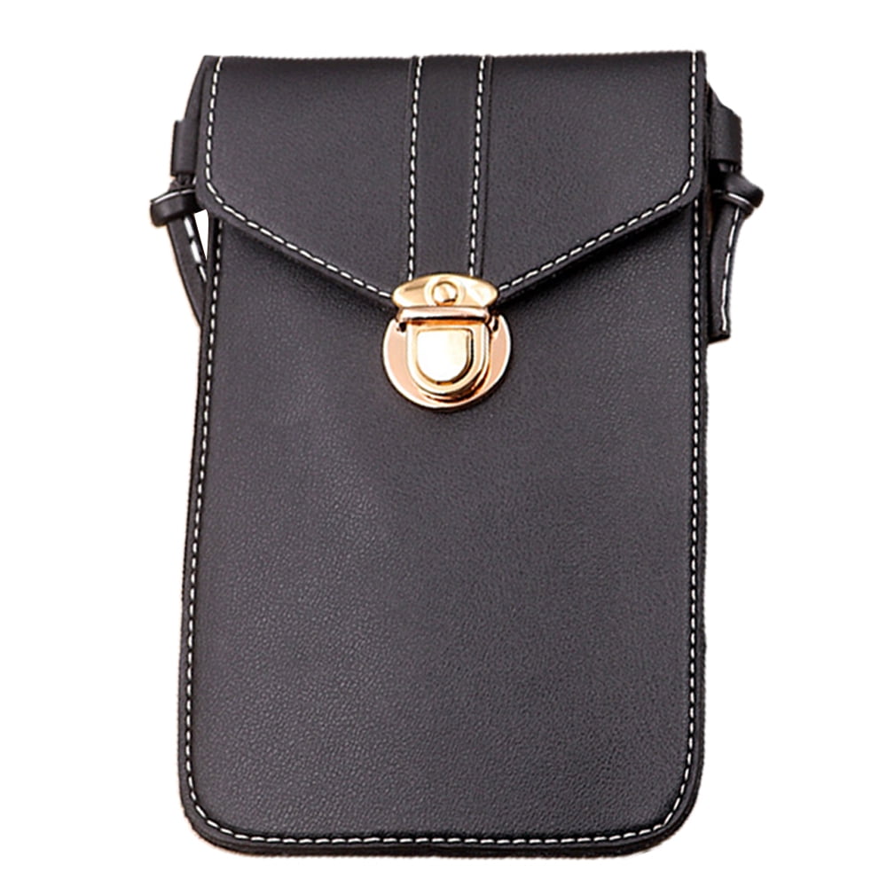 Small Crossbody Bag Cell Phone Purse Wallet - black - Walmart.com