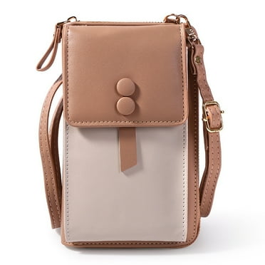 XB Women Leather Crossbody Wallet Cell Phone Purse Checkered Shoulder ...