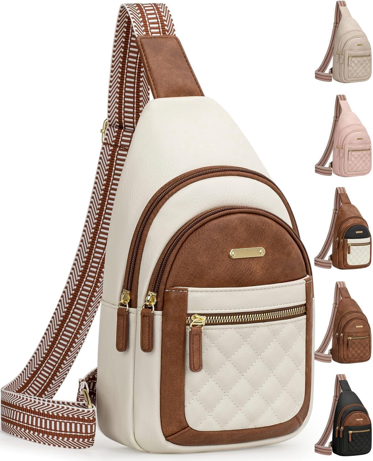Small Crossbody Bag for Women - Adjustable Sling Purse, Multi ...
