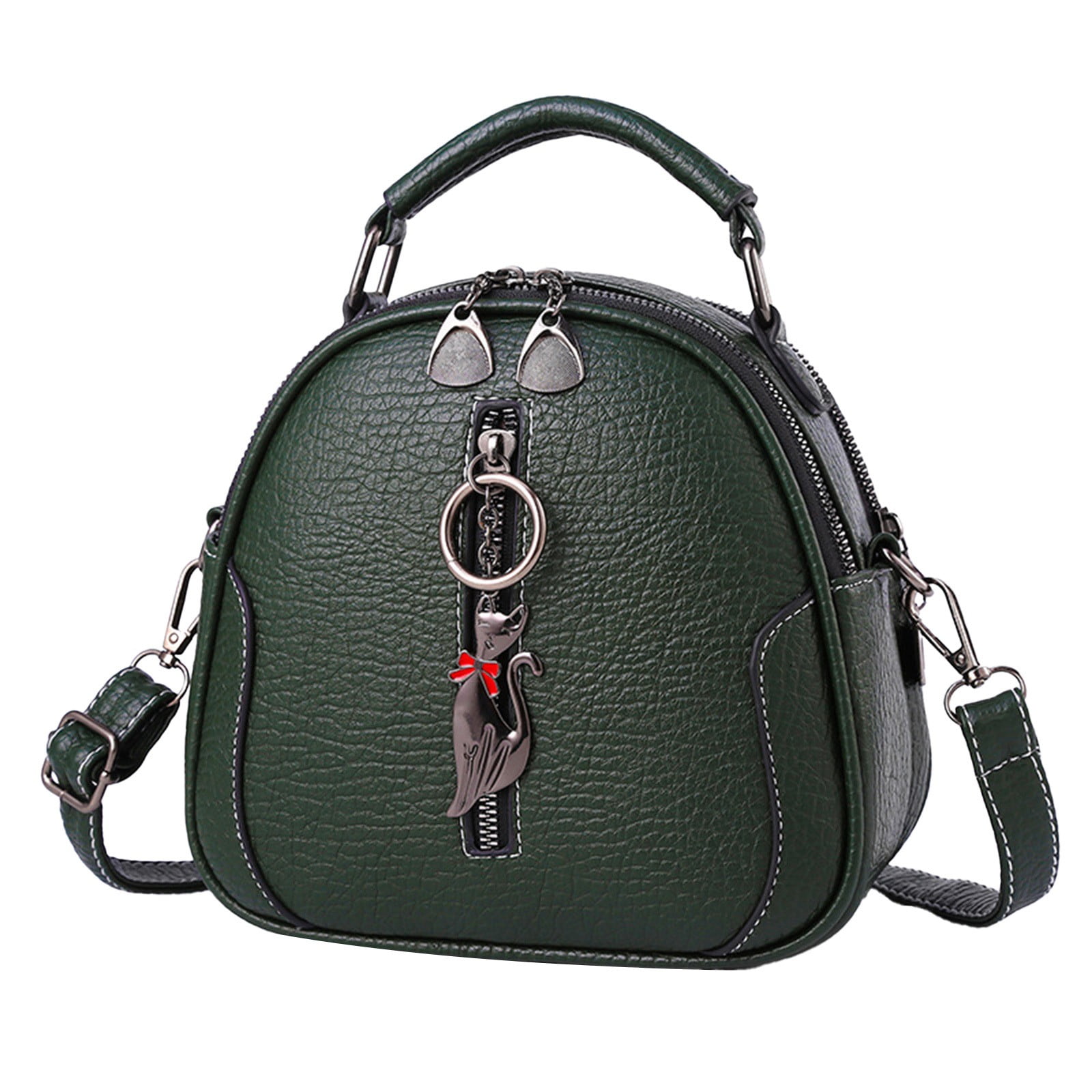 Small Crossbody Bags for Women Cat Charms Leather Top Handle Purse and ...
