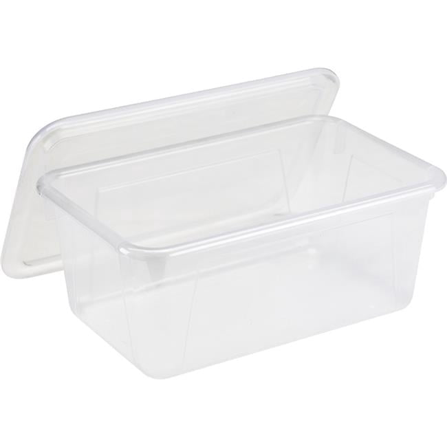 Small Cubby Bin with Lid, Clear - 3 Each - Walmart.com