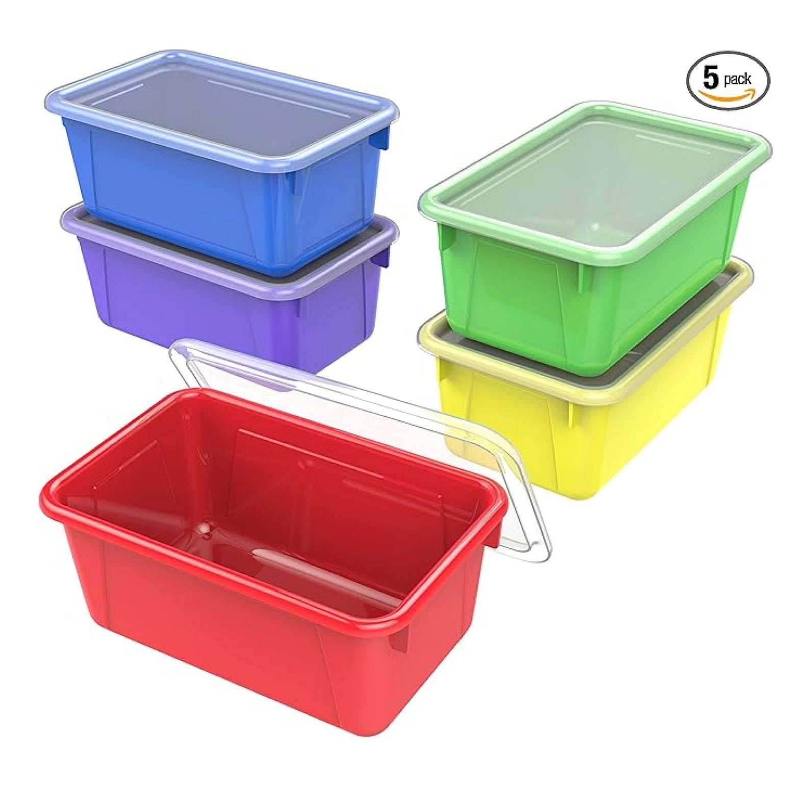 Small Cubby Bins – Plastic Storage Containers for Classroom with Non ...