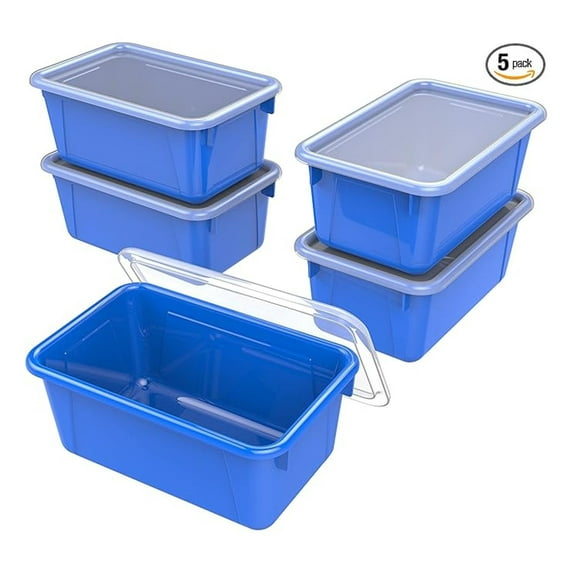 Small Cubby Bins – Plastic Storage Containers for Classroom with Non ...