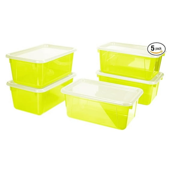 Small Cubby Bins – Plastic Storage Containers for Classroom with Non ...