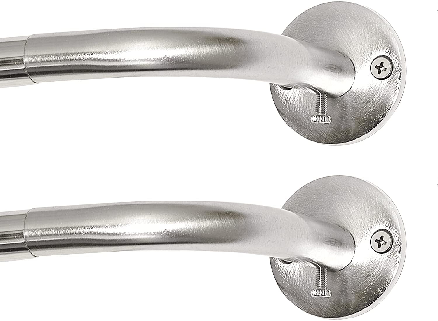 Small Curtain Rods 2 Pack for Windows 28 to 48 inch, Adjustable ...