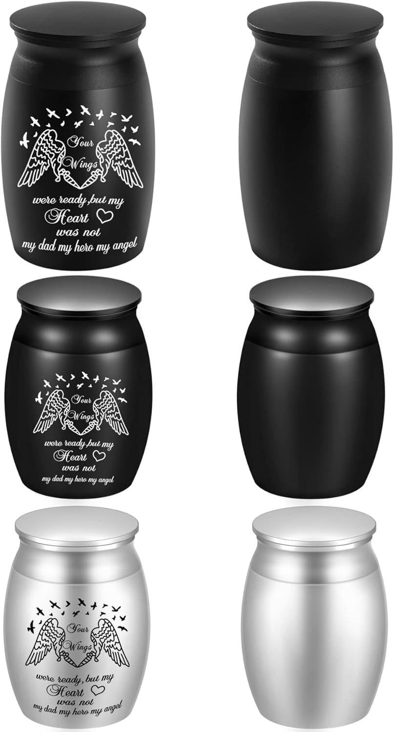 Small Custom Urns for Human Ashes, Beautiful Angel Wing Cremation Urns ...