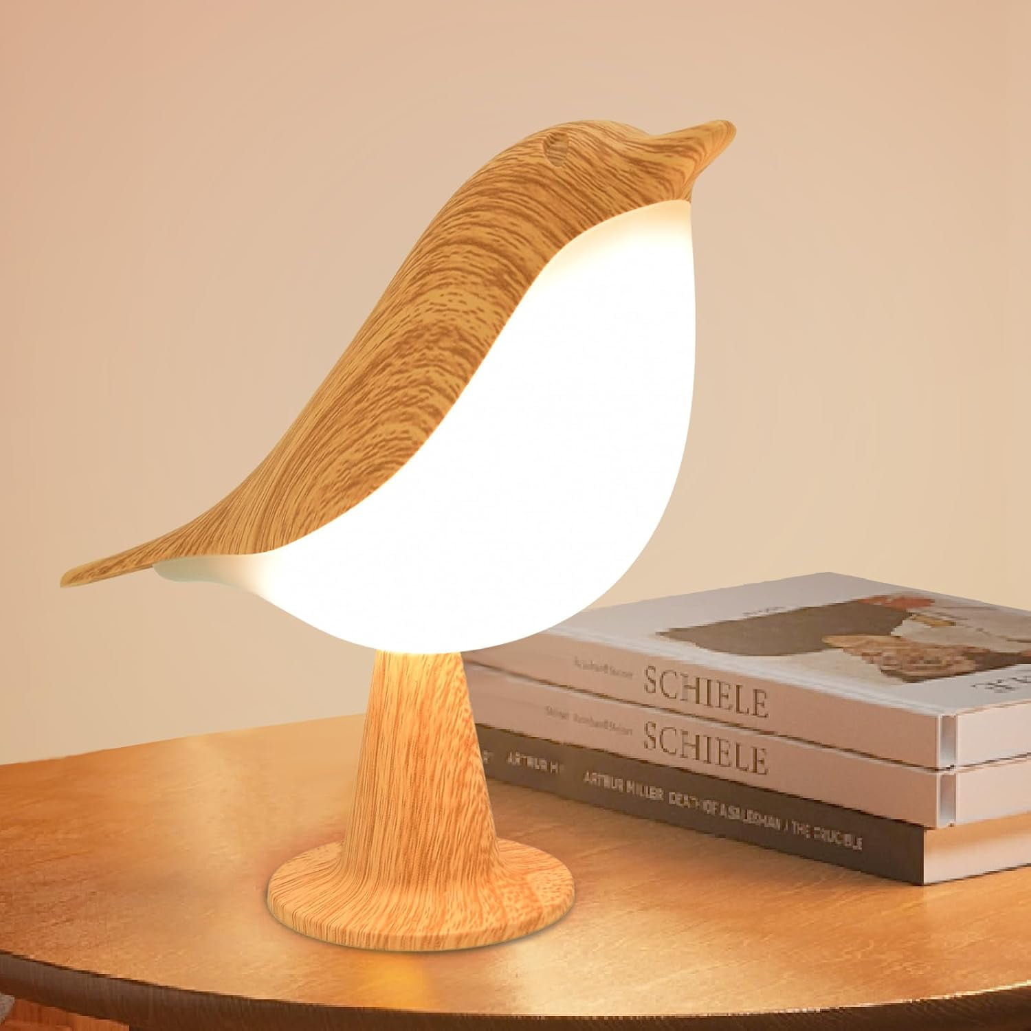 Small Cute Bird Table Lamp, Touch Night Light, Cordless Bedside Lamps ...
