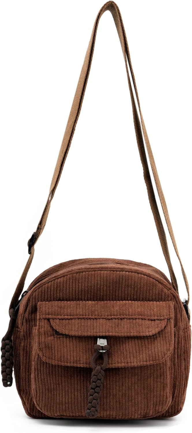 Small Cute Corduroy Crossbody Bag Mini Shoulder Bag Handbags Purse with ...