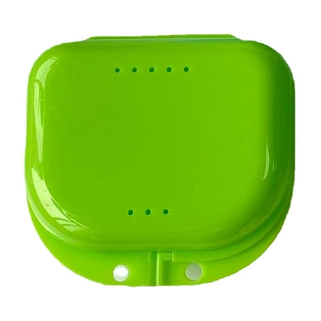 Small Denture Case With Holes Retainer Case Retainer Case Denture Case ...