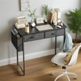 Small Desk with 2 Drawers 32 Inch Bedroom Kids Student Vanity Home ...