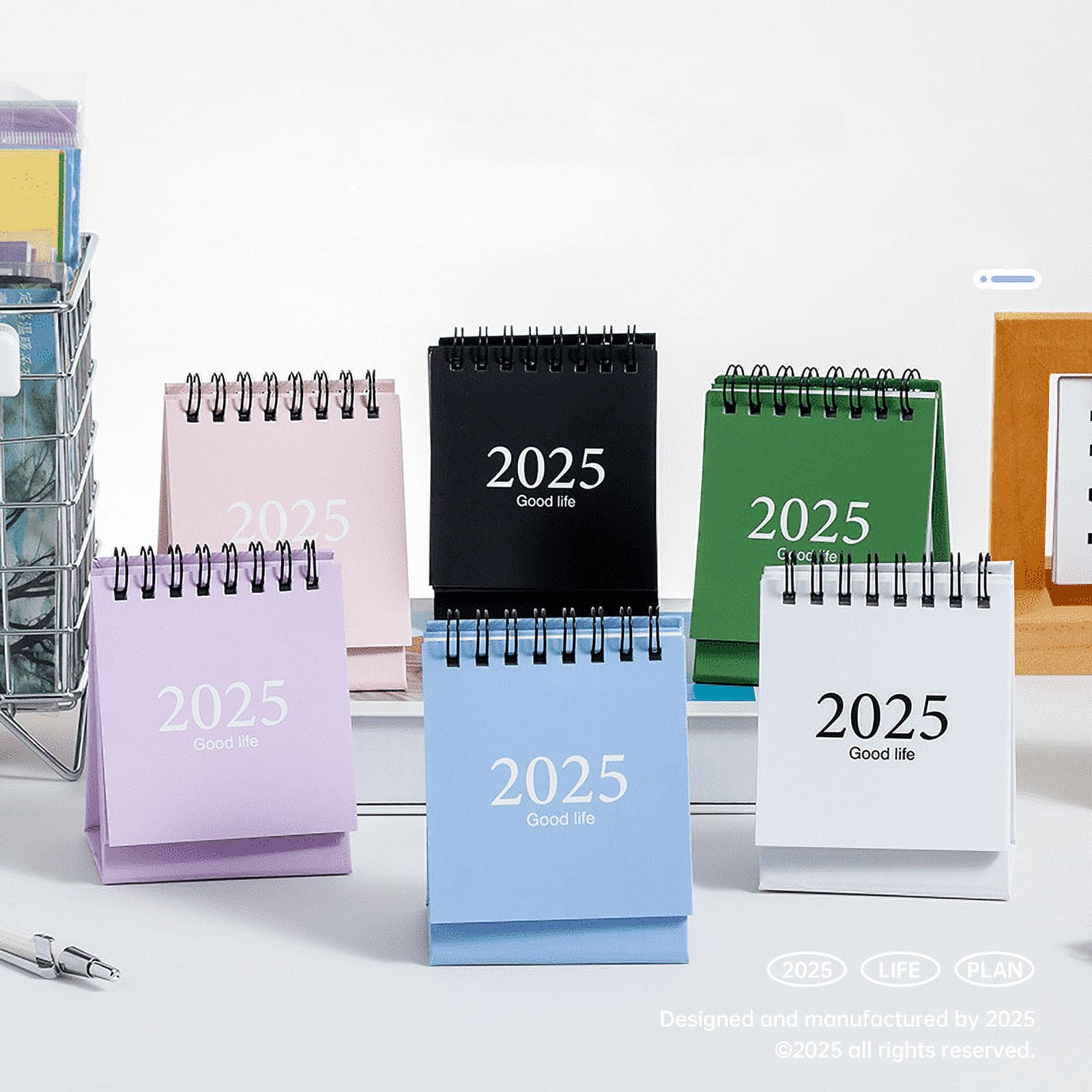 Small Desk Calendar 2024-2025 New Year Mini Calendar Creative Desk ...