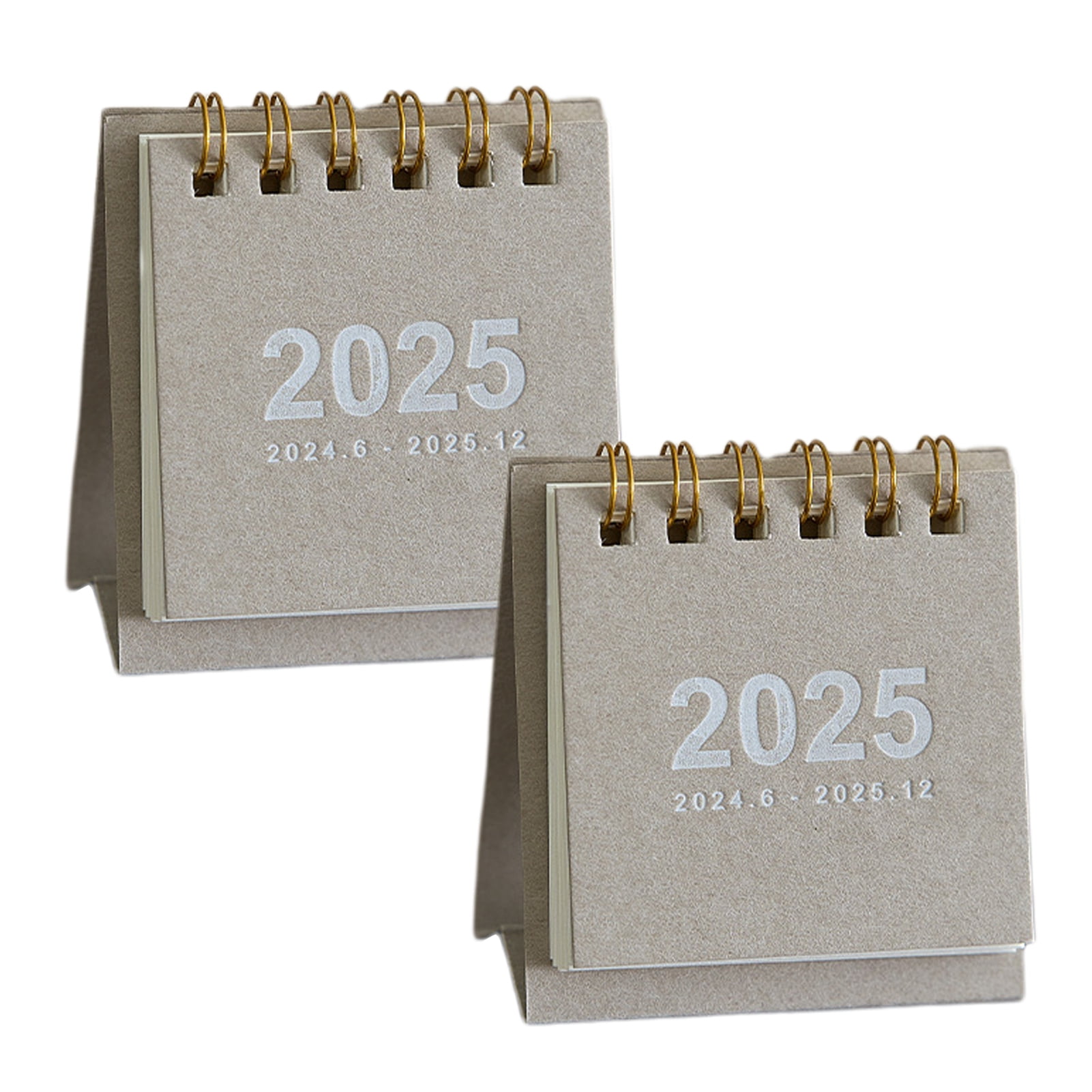 Small Desk Calendar 2025 2 Pcs Mini Desk Calendar Spiral Portable 2024 ...