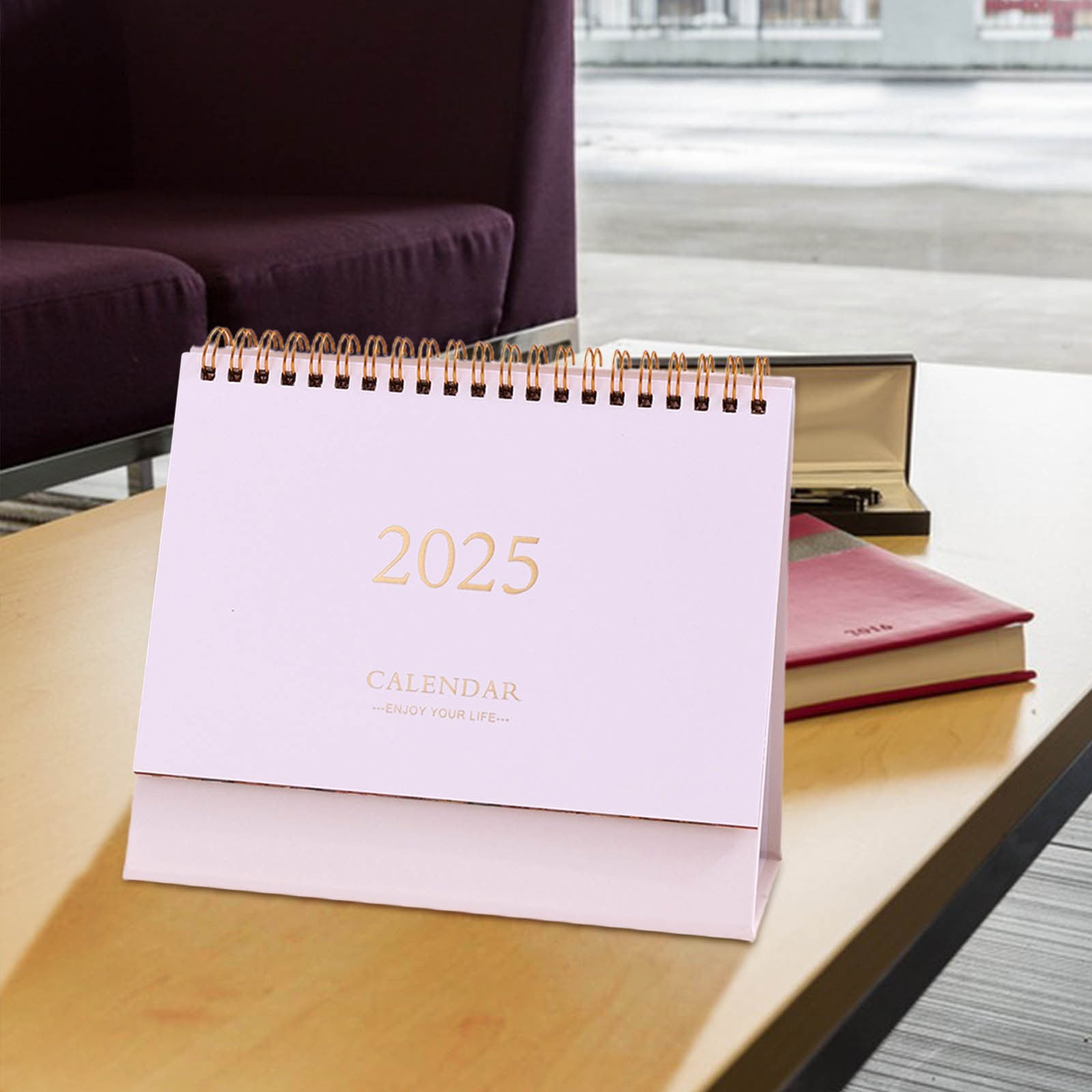 Small Desk Calendar 2025 | Standing Flip Monthly Desktop Calendar for ...