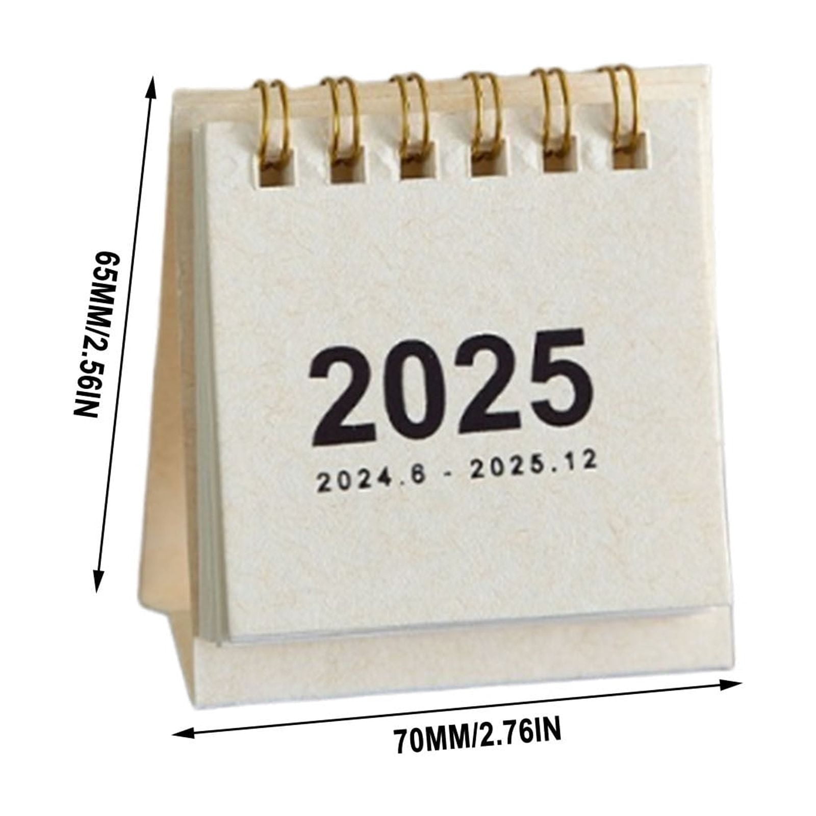 Small Desk Calendar 2025 Standing Flip,Standing Desktop Calendar,Simple ...