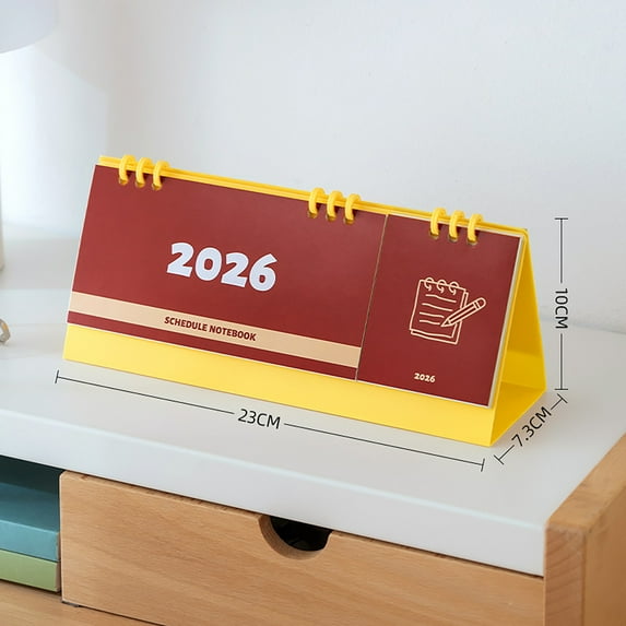 Small Desk Calendar, 2026 Desktop Calendar, Daily Planner, Portable ...