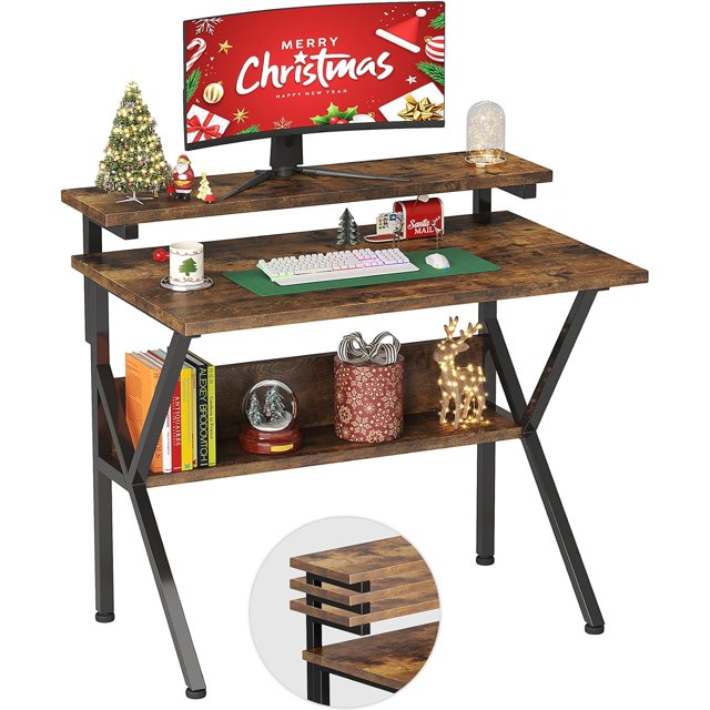 Small Desk Small Computer Desk for Small Spaces 27.5 Inch Computer Desk ...