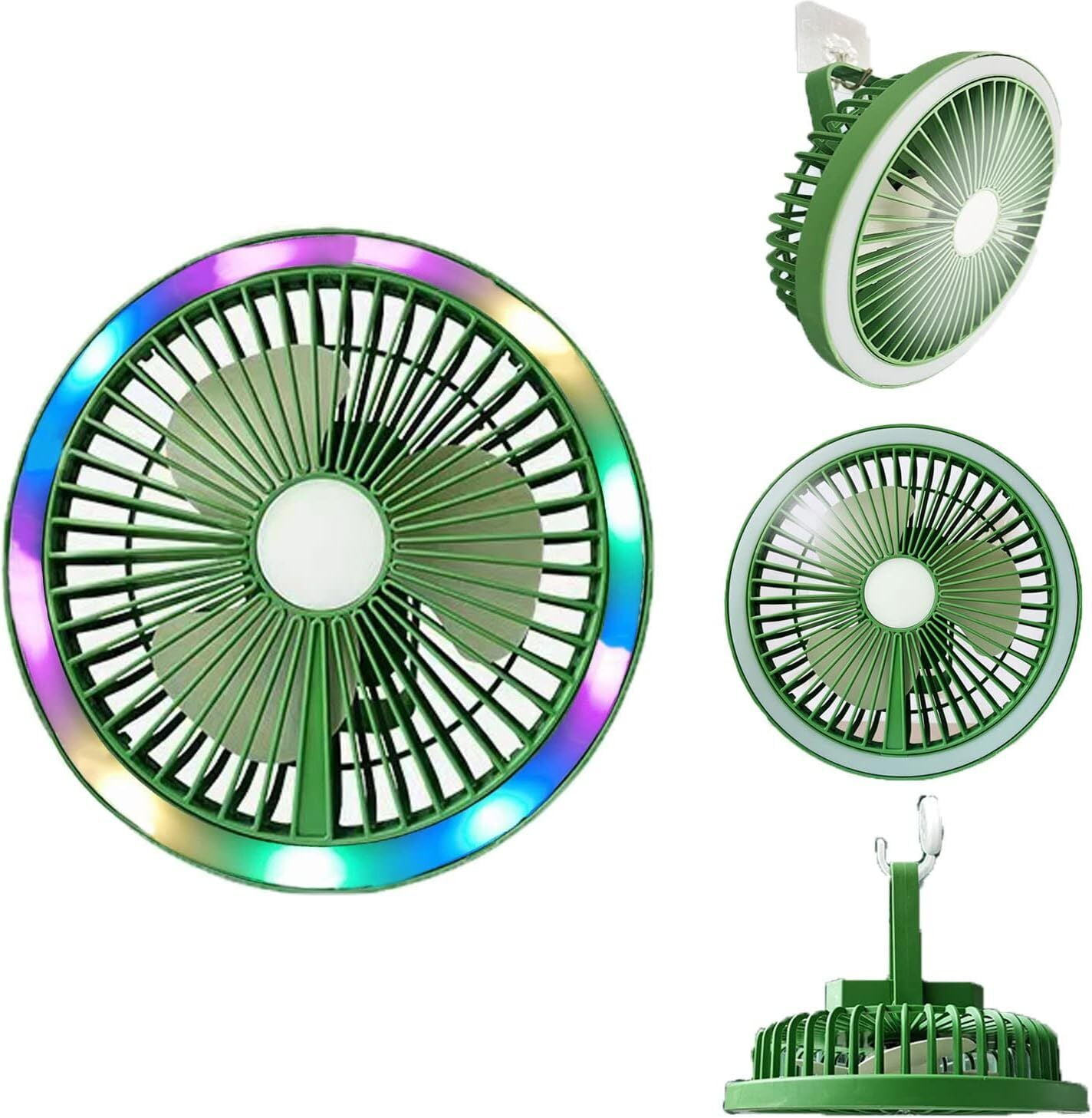 Small Desk Fan Personal Fan USB Powered Portable Fan 3 Speeds with Miti ...