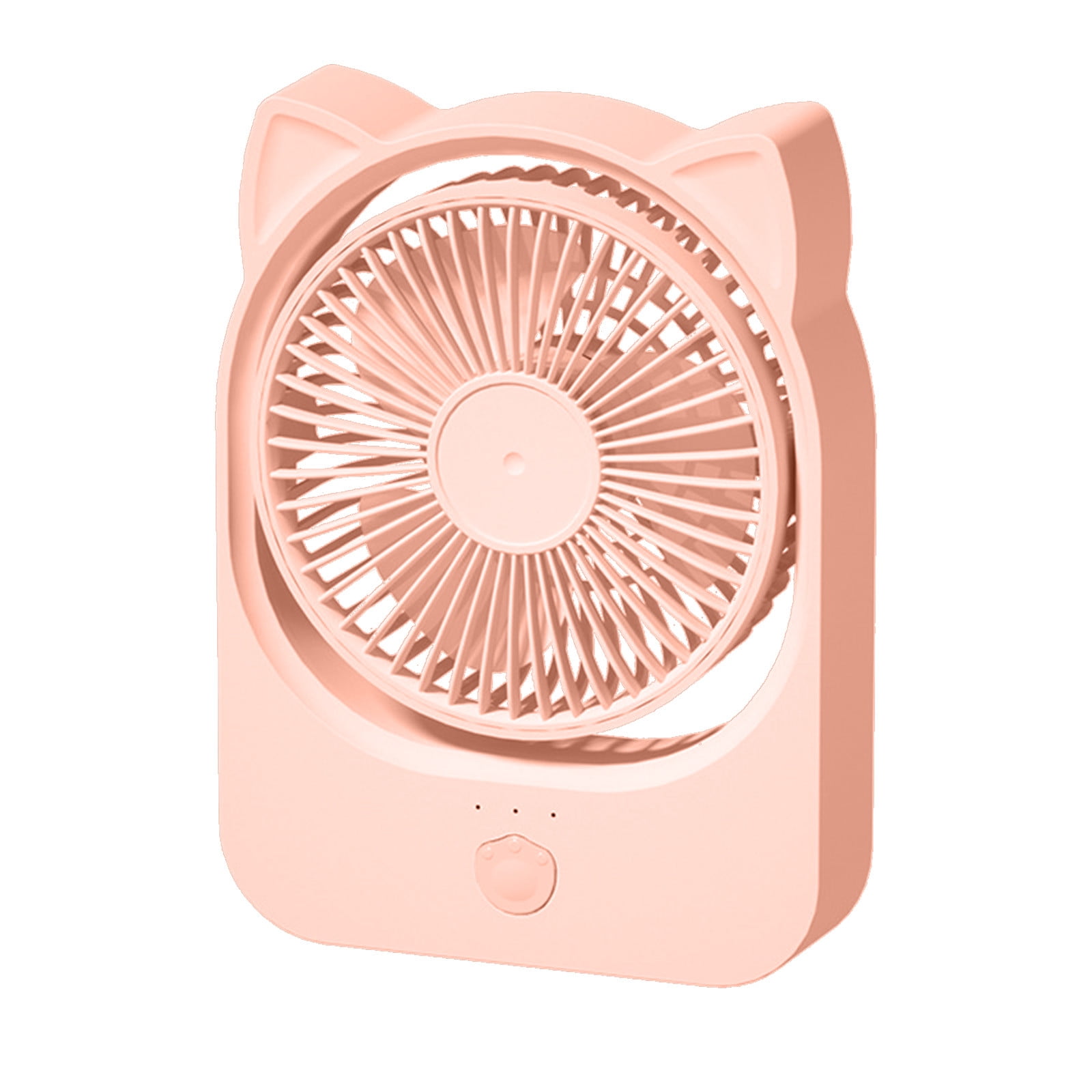 Small Desk Fan, Portable Fan Rechargeable, New Cat Ear Small Fan ...