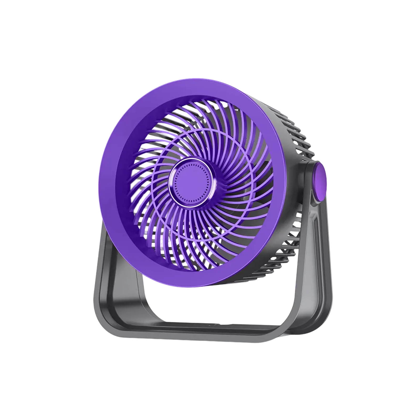 Small Desk Fan, Small Light Sound Desktop Lighting Fan, Portable ...