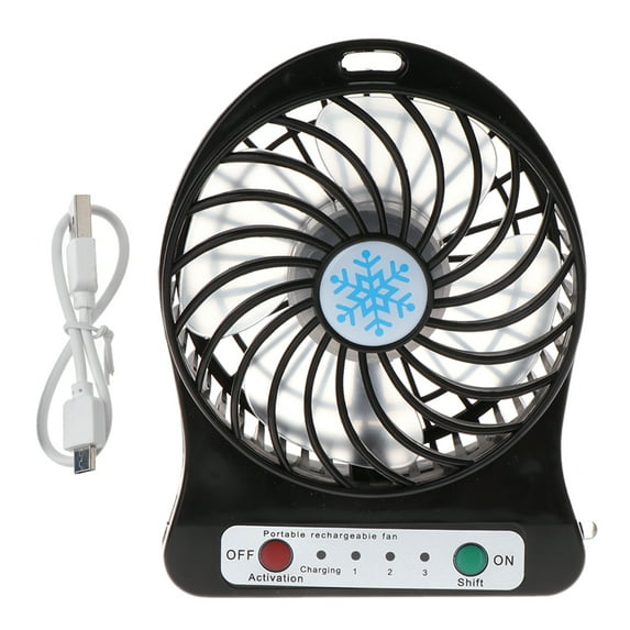 Small Desk Fan for Office Table Quiet Operation USB Cable Powered ...
