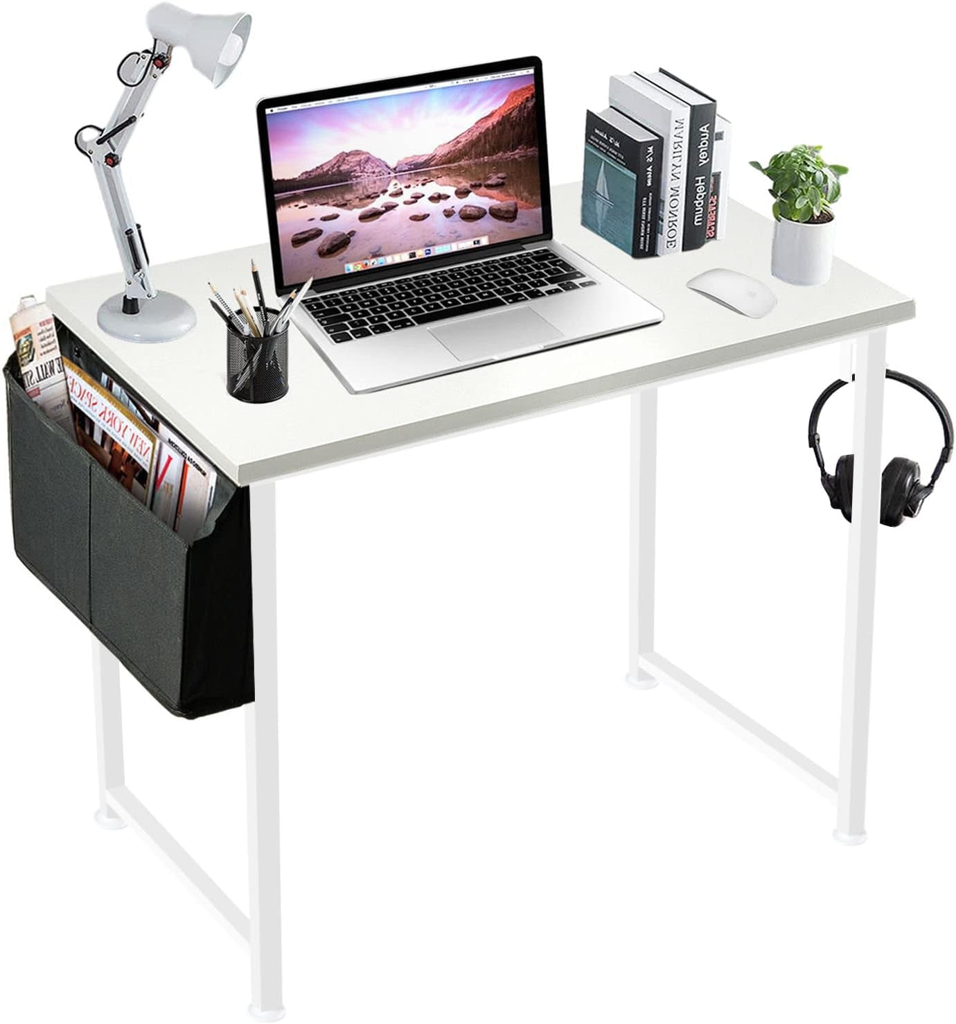 Small Desk for Bedroom - Student Kids Study Writing Table for Home ...