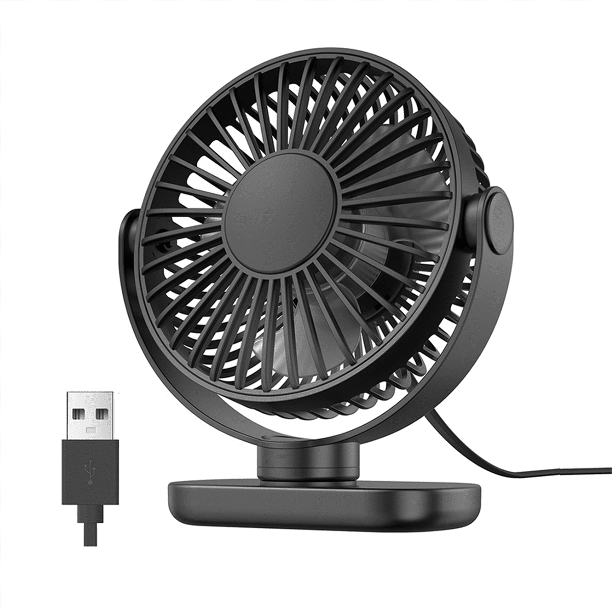 Small Desktop Fan Ultra-Quiet USB Portable Foldable Usable in Office ...