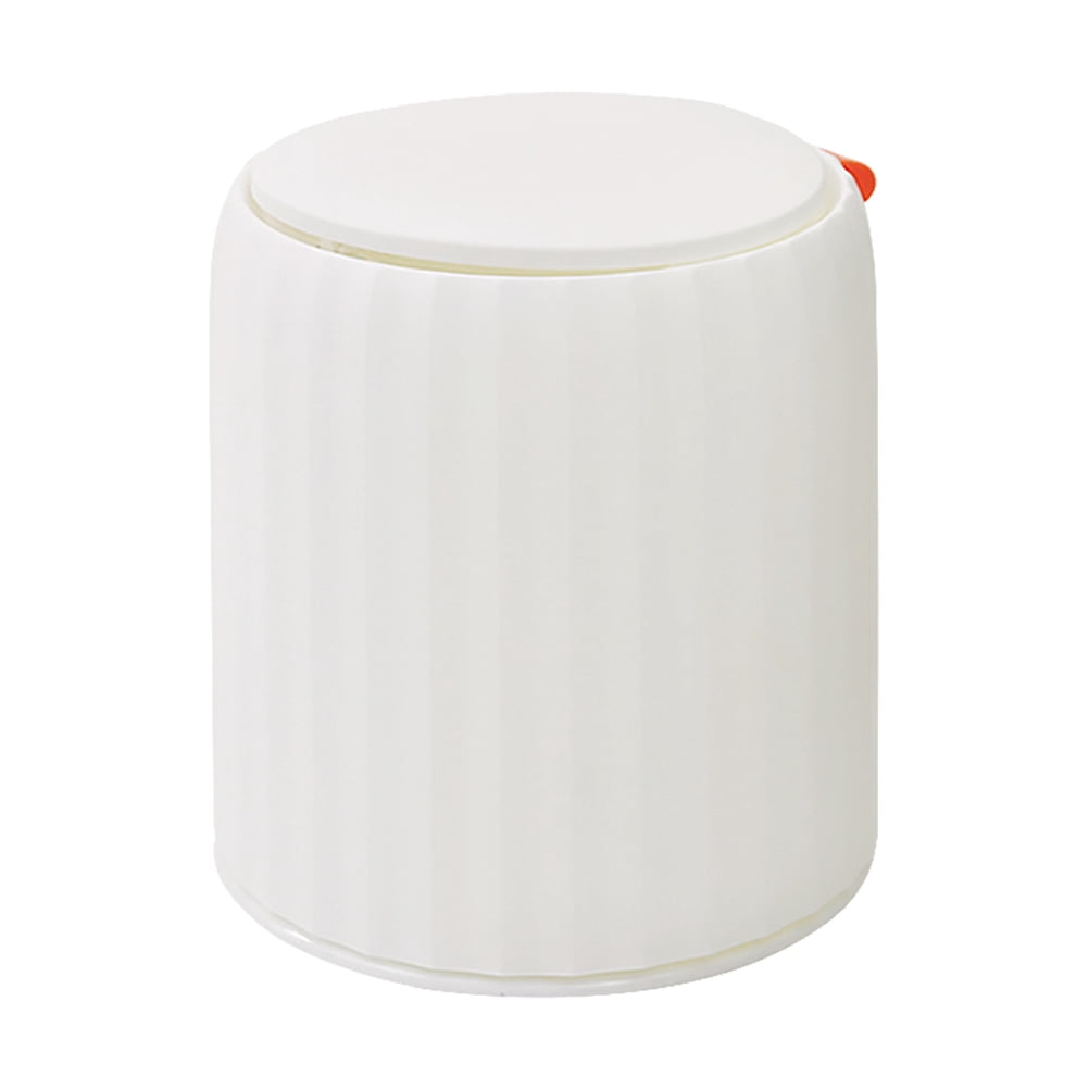 Small Desktop Waste Bin Plastic Double Deck Rubbish Bin Pop-lid Waste ...
