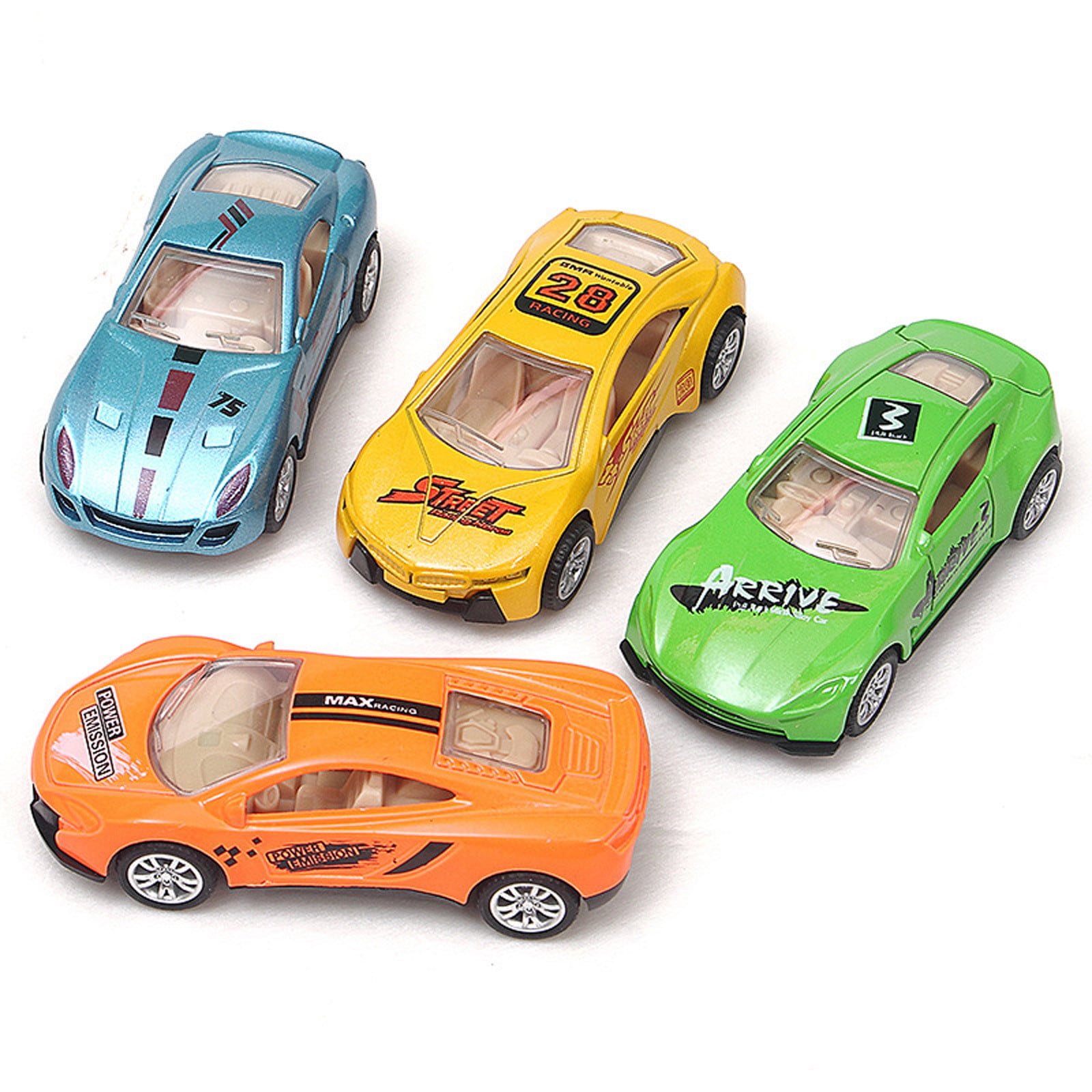Small Die - Cast Cars Miniature Toy Vehicles, Colorful Blue Yellow ...