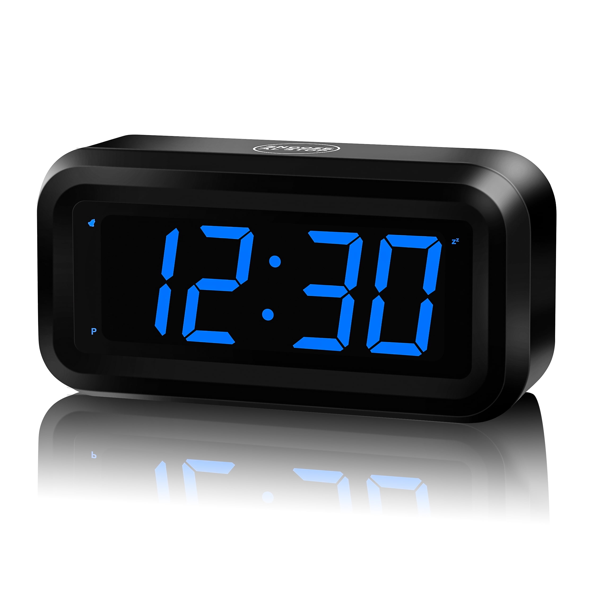 Kwanwa Small Digital Alarm Clock with 1.2-inch Dark Blue LED Display ...