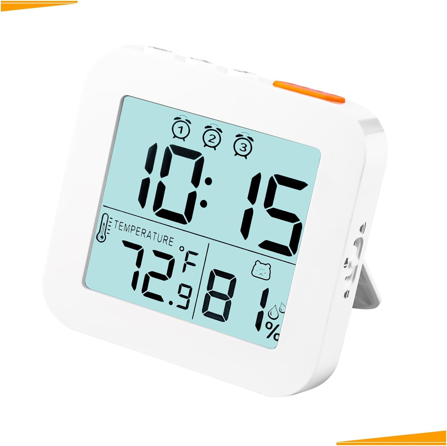 Small Digital Alarm Clock, Battery Operated Travel Clock with 3 Bells ...