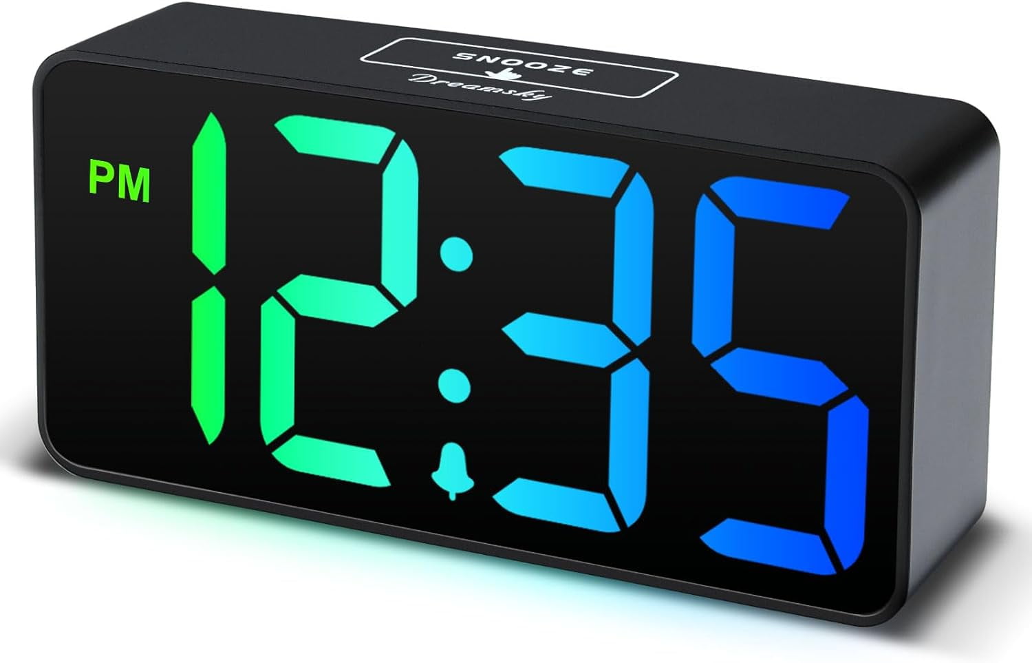 Small Digital Alarm Clock for Bederoom, Large Big Numbers Display with ...
