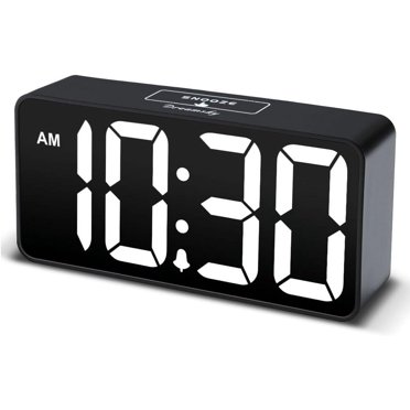 La Crosse Extra-Large 3" LED Electric Alarm Clock with Hi/Lo settings ...