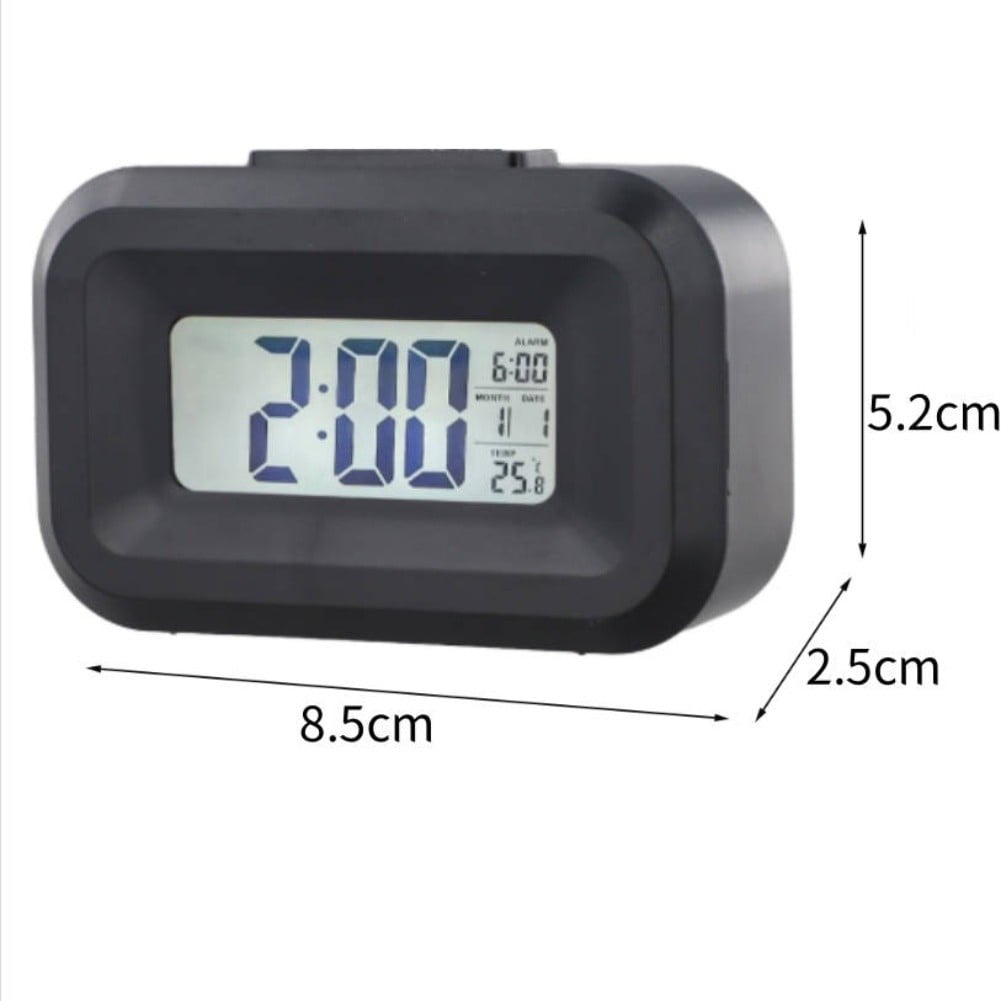 Small Digital Alarm Clock With Gentle Up Sound And Adjustable ...