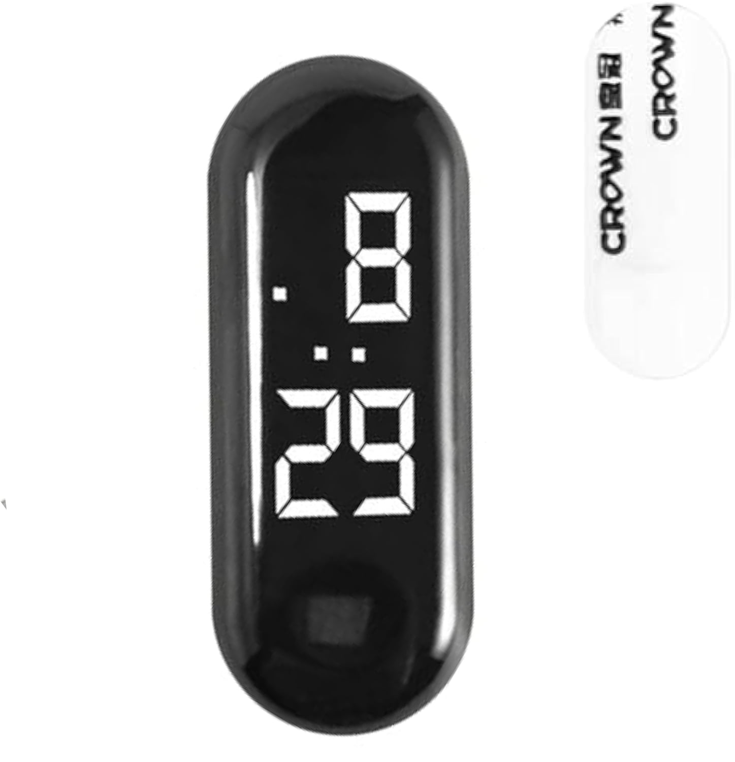 Small Digital Clock - Waterproof Luminous Mini Clock Adhesive, Compact ...