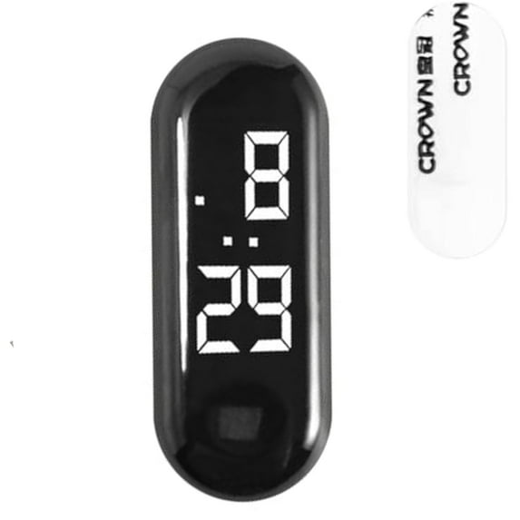 Small Digital Clock - Waterproof Luminous Mini Clock Adhesive, Compact Time Display for Sedan ...