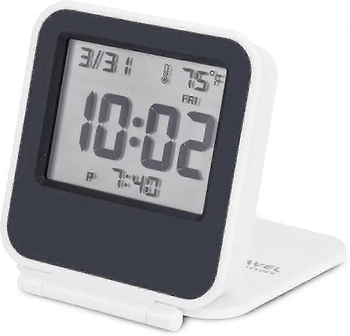 Small Digital Travel Alarm Clocks, battery Operated Mini Travel Clock ...