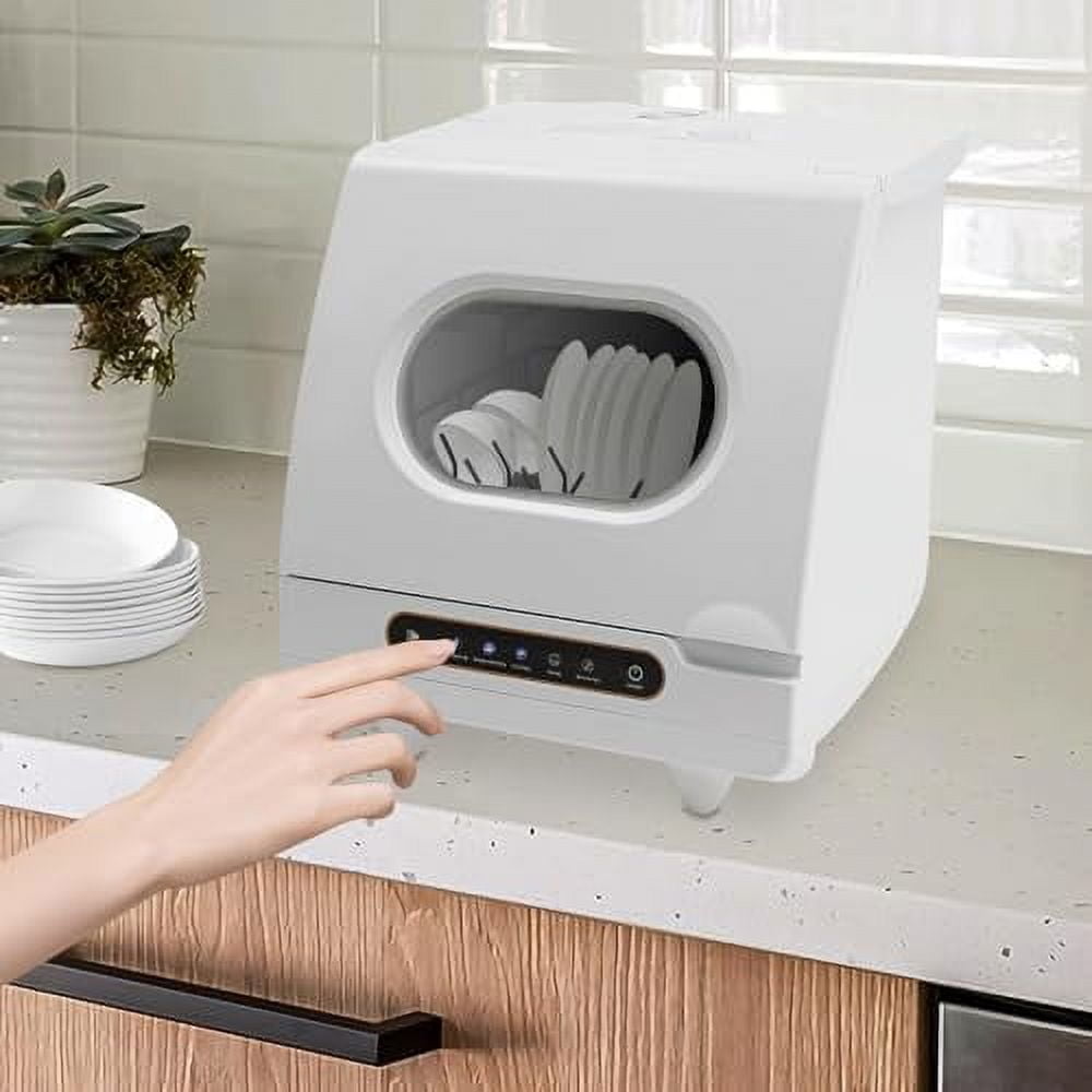 Small Dishwasher, 1200W Portable Dishwasher Featuring 5L Built-in Water ...