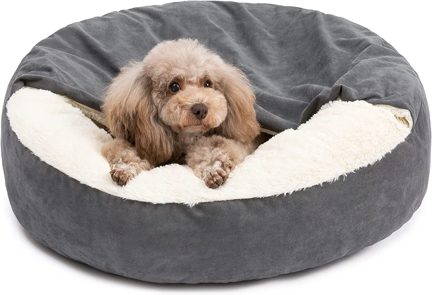 Small Dog Bed for Extra Small Dogs Up to 20lbs - Washable Burrow Puppy ...