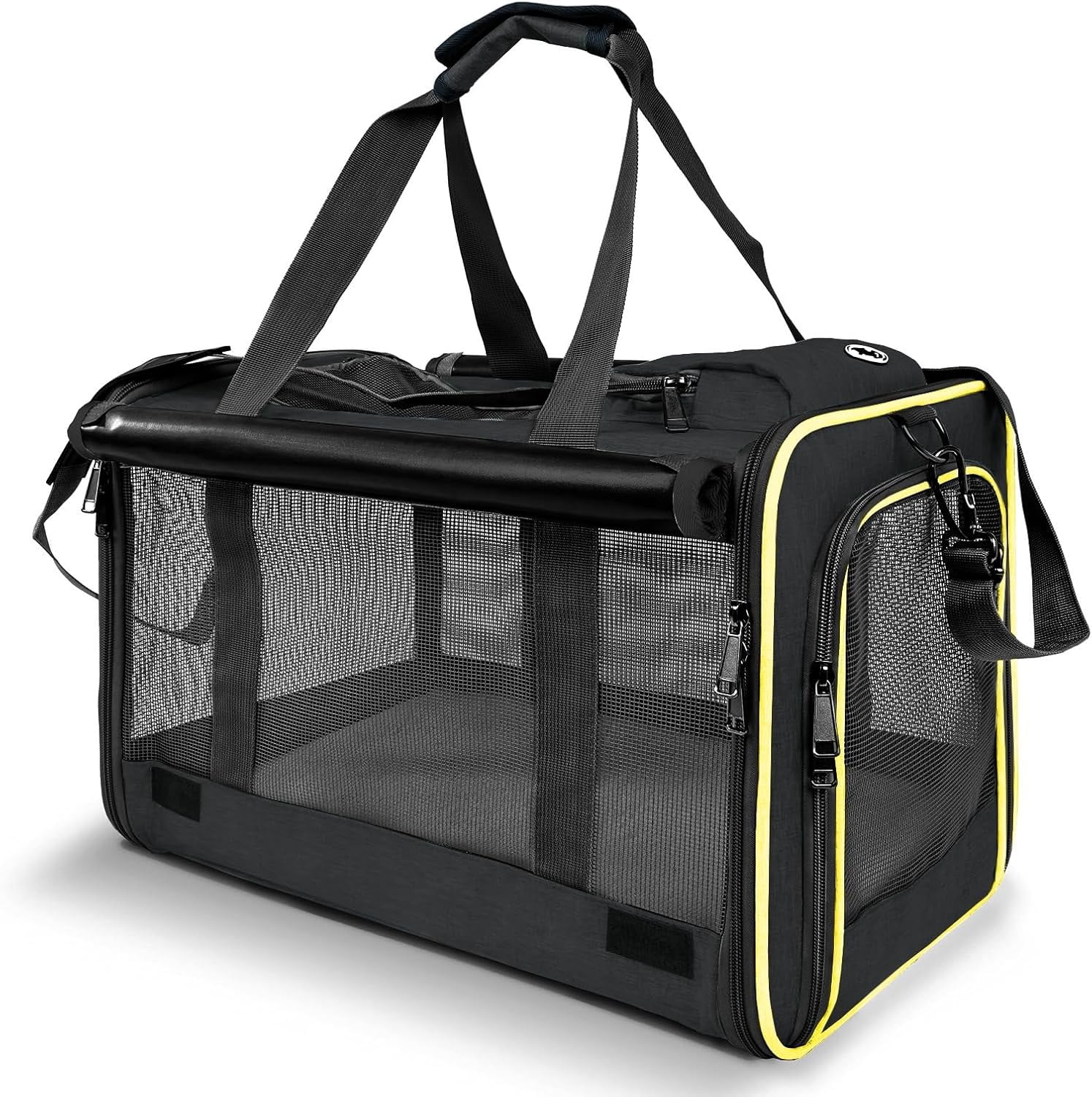Fabric Dog Crate MAXPERKX Cat Carrier Bag Soft Fabric Travel Folding ...