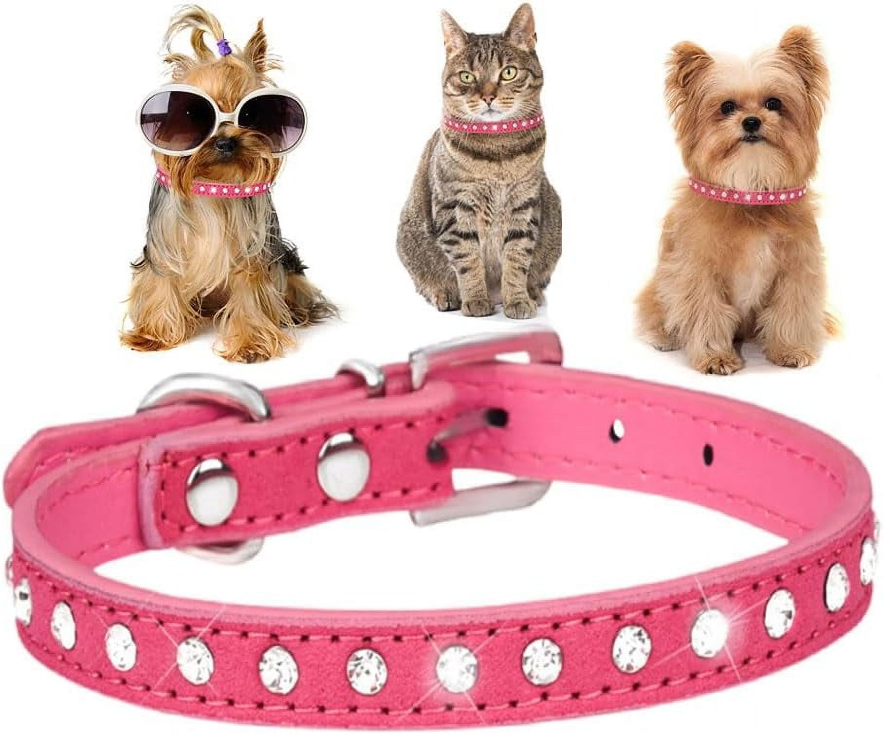 Small Dog Collars for Female Dogs,Bling Diamond Pretty Crystal Sparkly ...