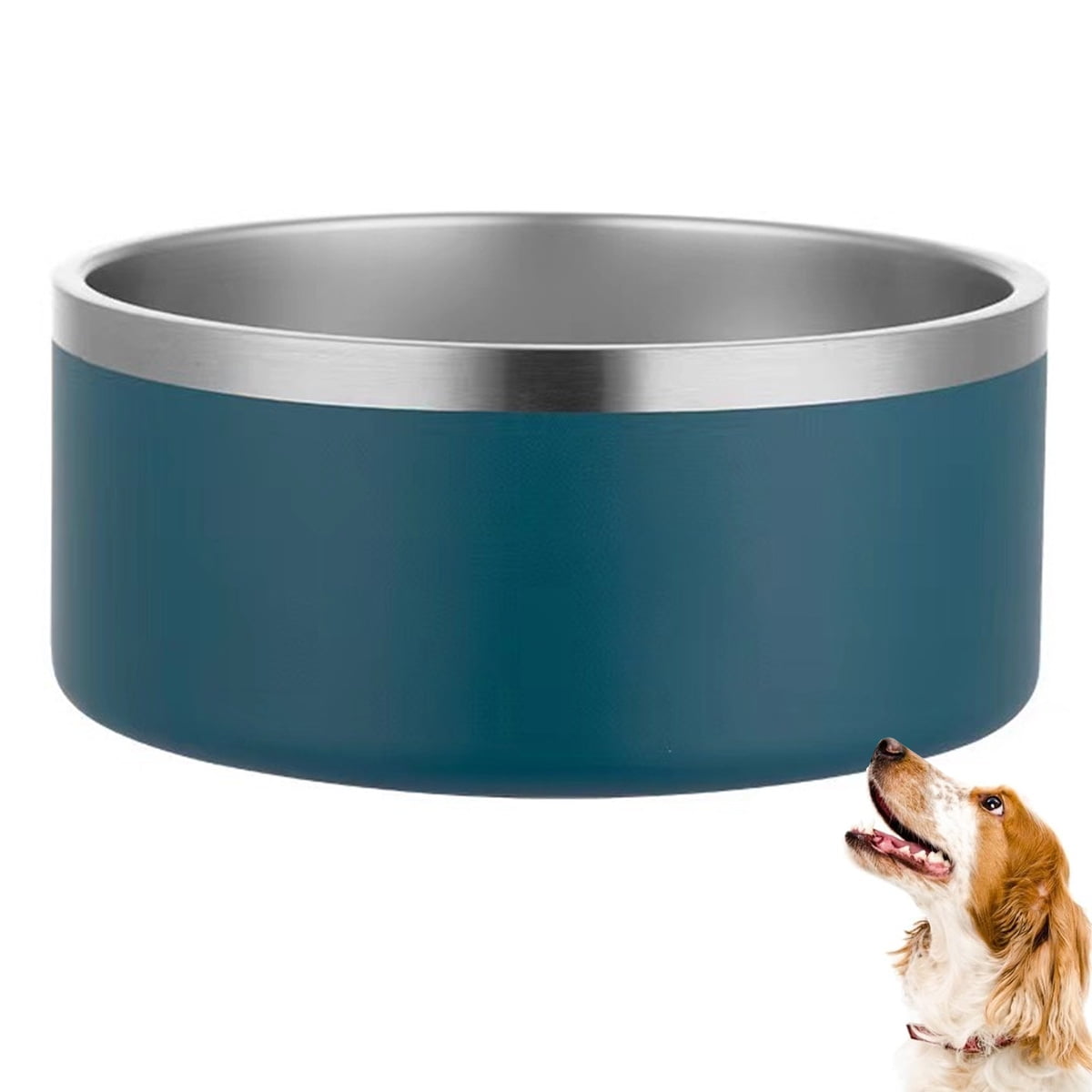 Small Dog Food Bowls.Stainless Steel No Spill Dog Food Water Bowls.(42 ...
