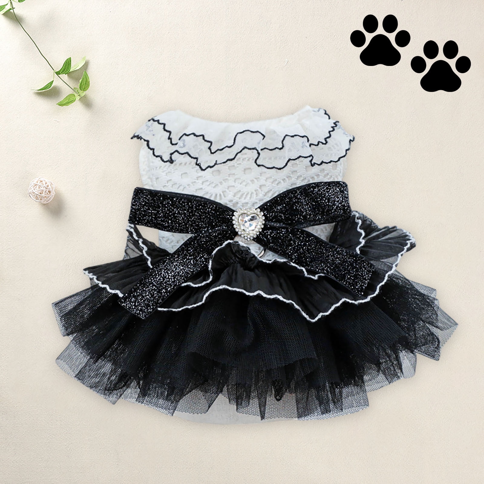 Small Dog Girl Dress, Adjustable Summer Puppy DressPet, Princess Dress ...