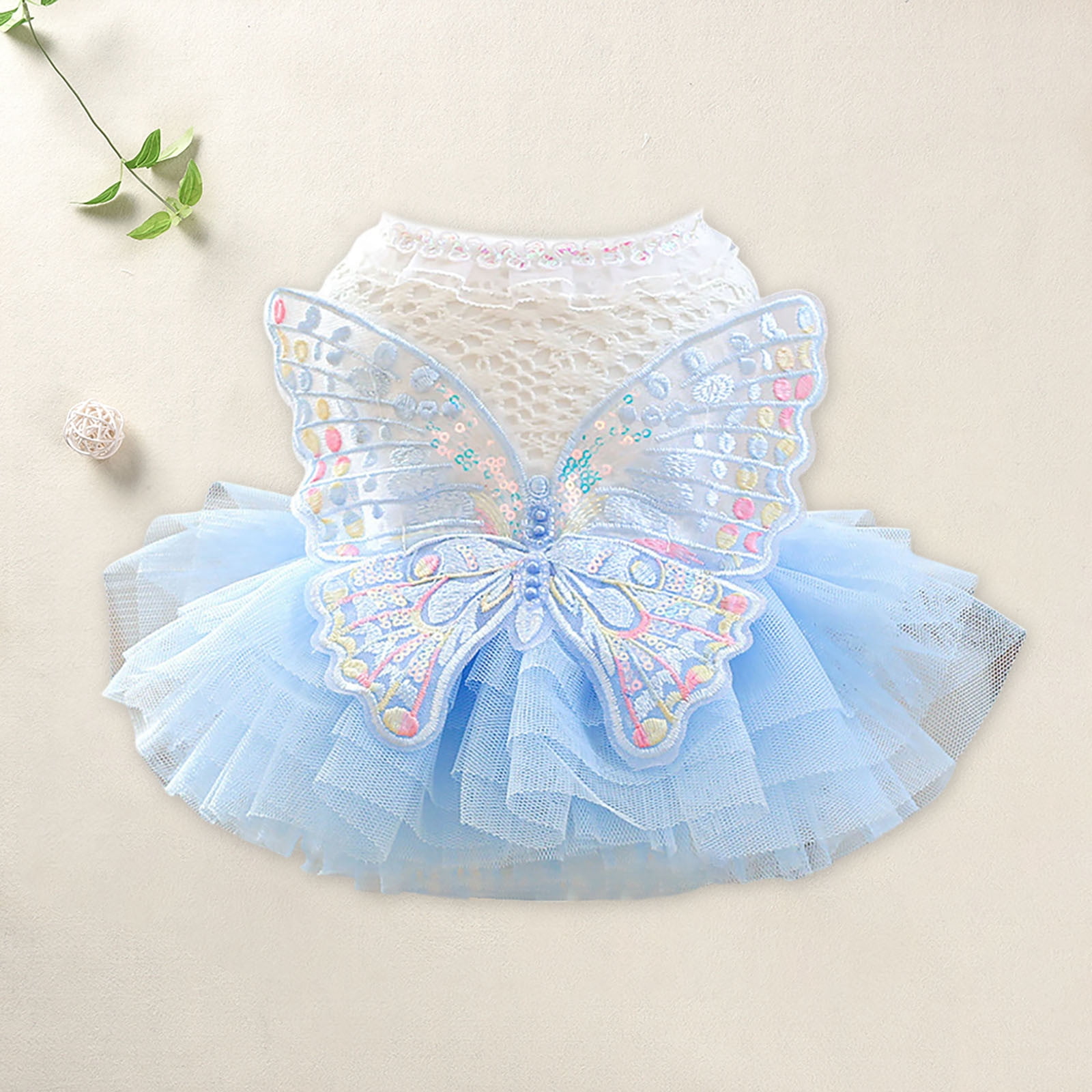 Small Dog Girl Dress, Pet Princess Dress with Sweet Bow, Puppy Gown ...