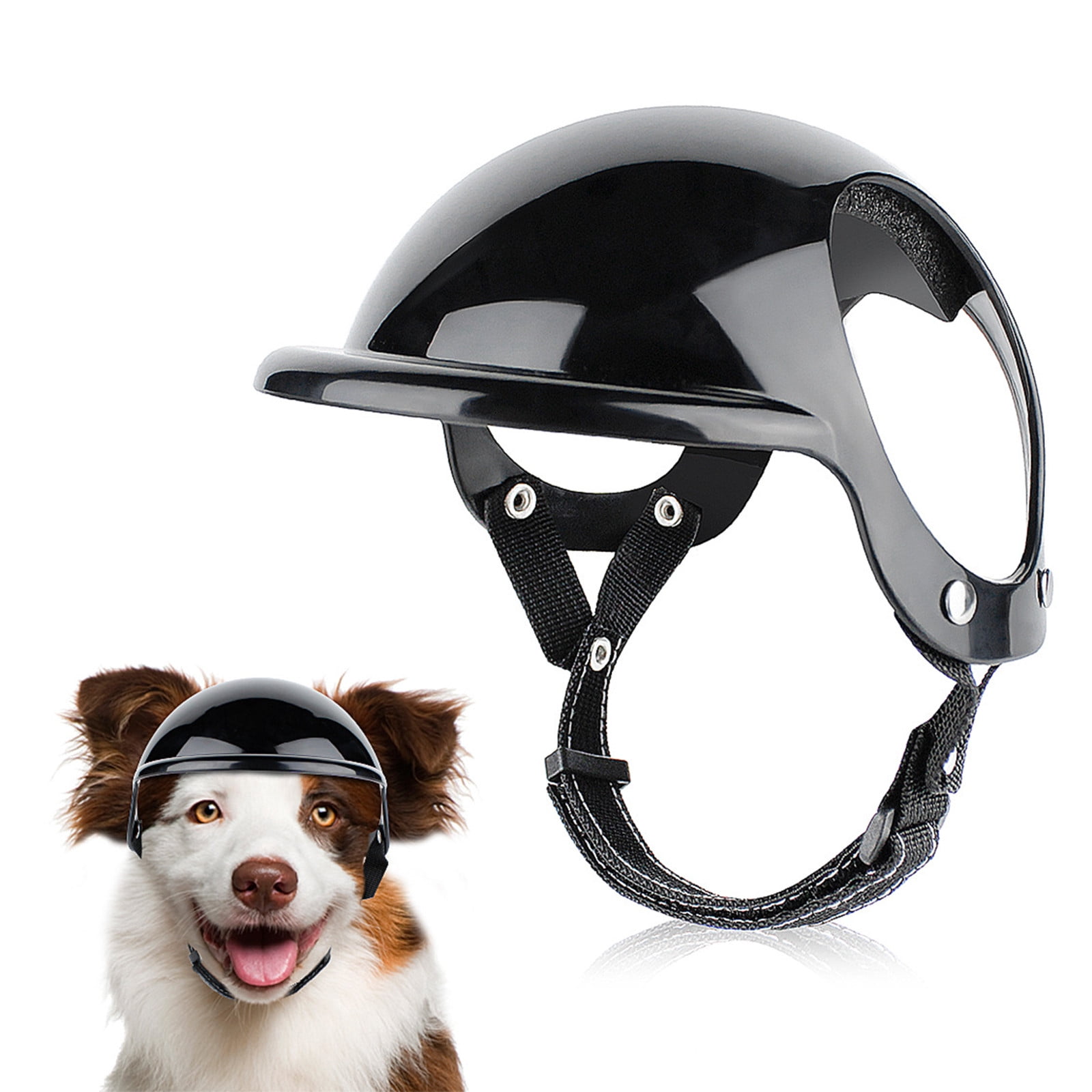 Small Dog Helmet, Doggie Motorcycle Helmets With Ear Holes, Cat Hat Dog ...