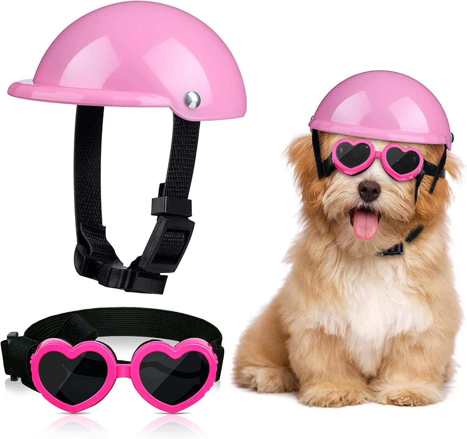 Small Dog Helmet Goggles UV Protection Doggy Sunglasses Pet Dog Glasses ...